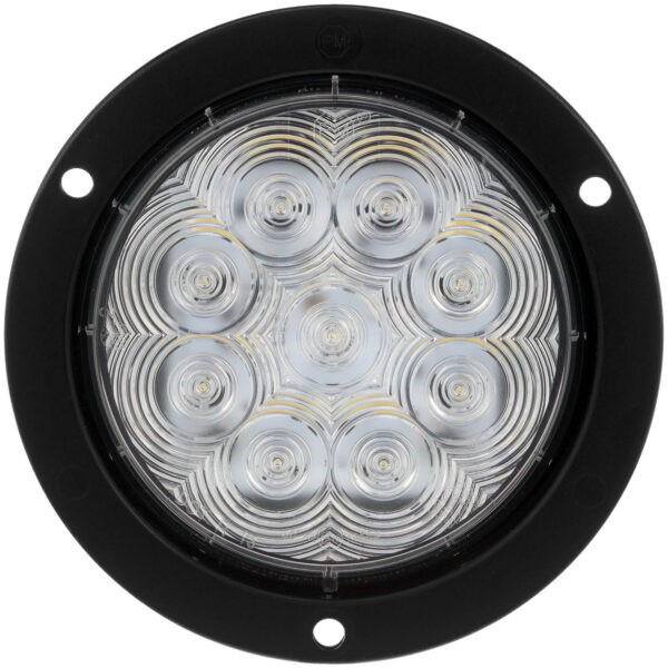LumenX ® LED ECE-Compliant Round Reverse Light; White, Flange Mount ...