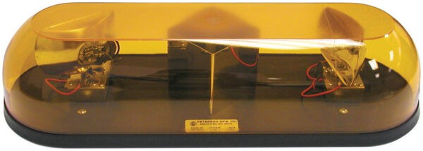 23″ Revolving Halogen Mini Light Bar, Amber, Permanent, Box - Arenco