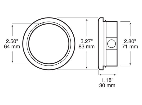 2 1/2″ Mounting Grommet, Open Back, Bulk Pack - Arenco