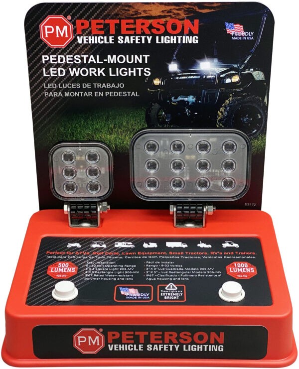 Battery-Operated LED Work Light Counter Display - Arenco