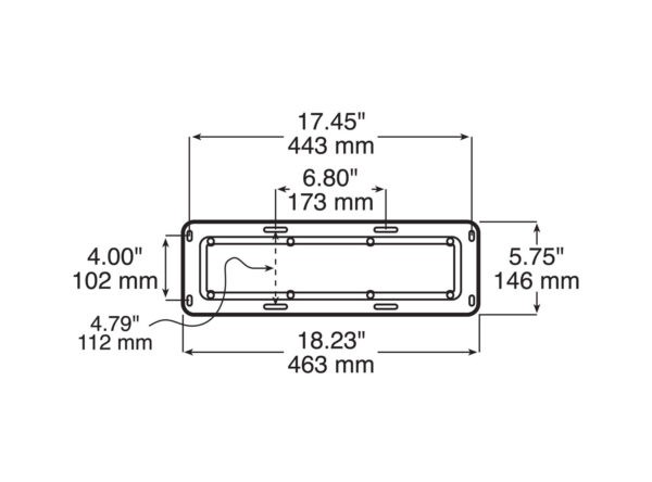 Rectangular Dome Light, White, Stripped Leads, Bulk Pack - Arenco