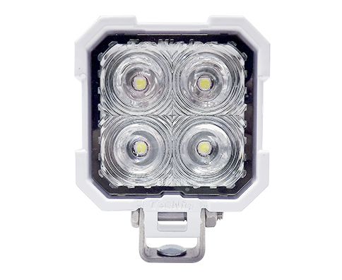 Blue SteelHead Spot Lamp 4 LED Black Finish Pigtail Wires - Arenco