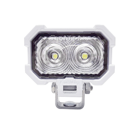 Blue SteelHead Flood Lamp 6 LED Black Finish Pigtail Wires - Arenco